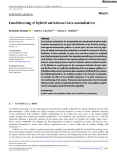 Conditioning of hybrid variational data assimilation - CentAUR